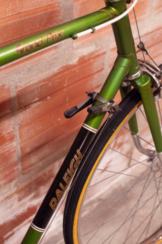 Raleigh Grand Prix Vintage Road Bike, 59 cm/XL, Green, gold and black ...