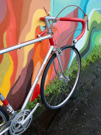 Motobecane Grand Jubile Vintage Road Bike, Silver & Red, 57 cm/L ...