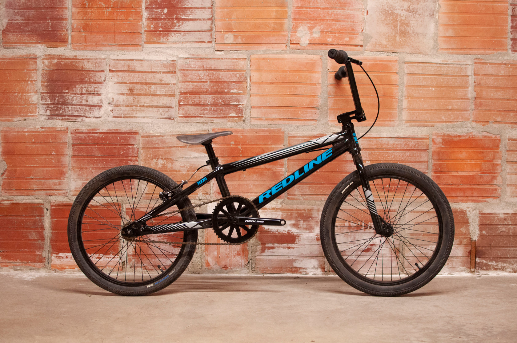 Redline MX 20 BMX Bike, Black, Blue, Grey – Cycle & Coffee